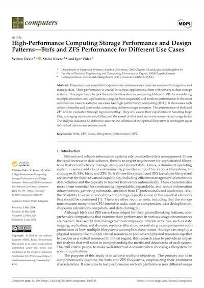 High-Performance Computing Storage Performance and Design Patterns ...